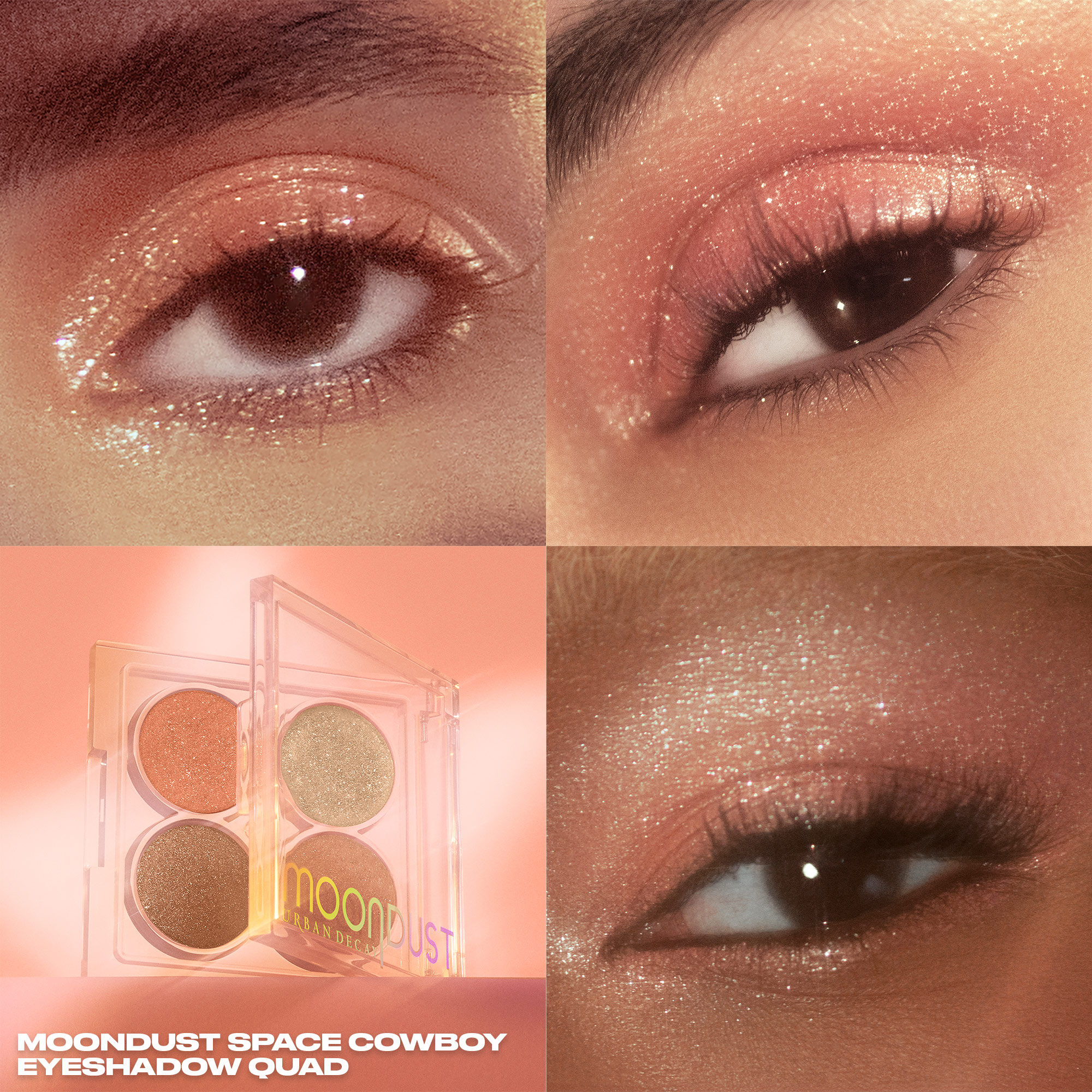 Moondust Space Cowboy Glitter Eyeshadow Quad | Urban Decay Sparkle Makeup