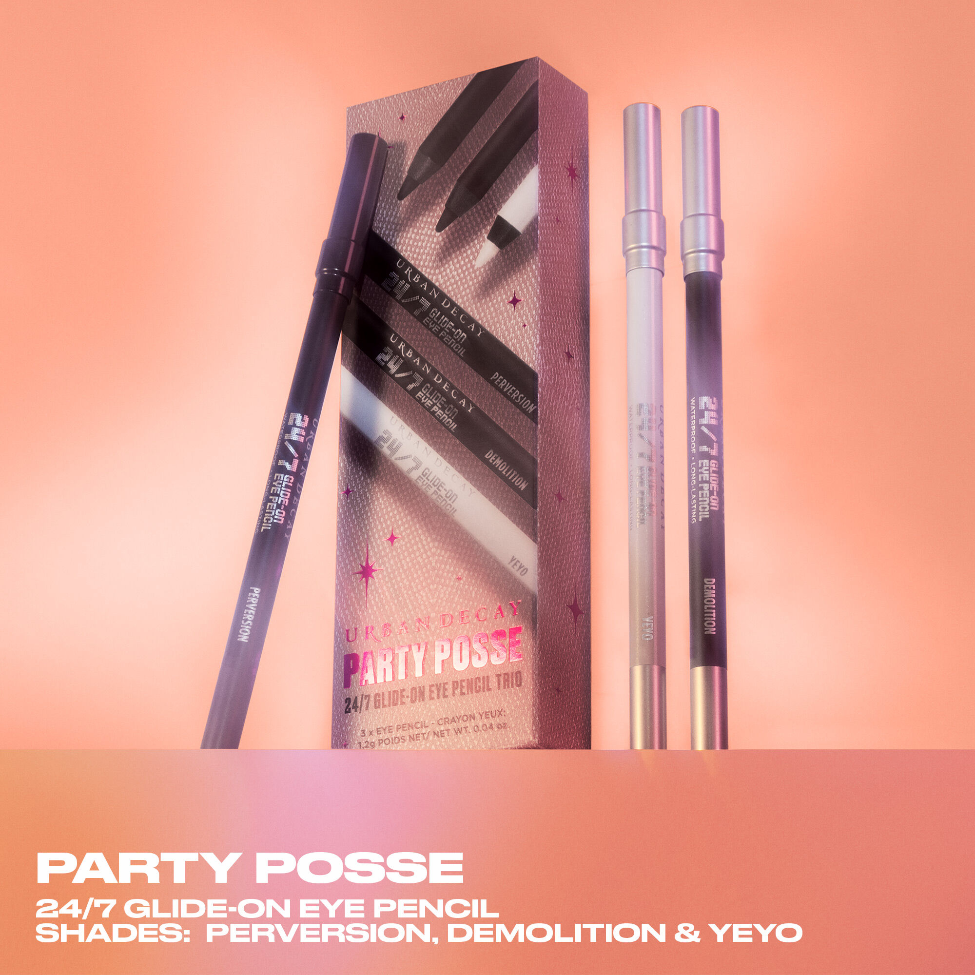 Party Posse 24/7 Eyeliner Trio - Holiday Makeup Set | Urban Decay